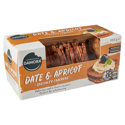 Date & Apricot Specialty Crackers 100g